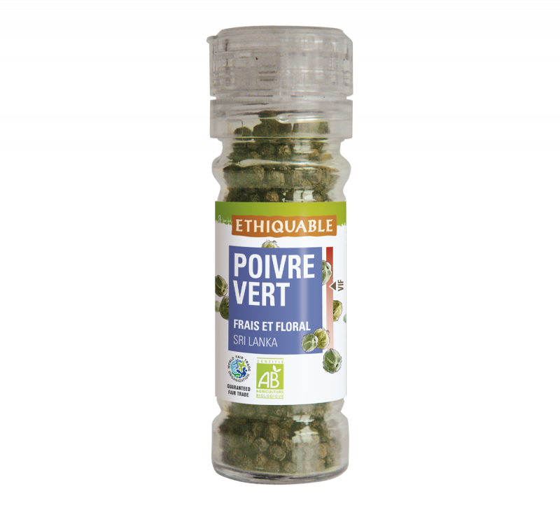 Poivre vert bio du Sri Lanka issu du Commerce Equitable