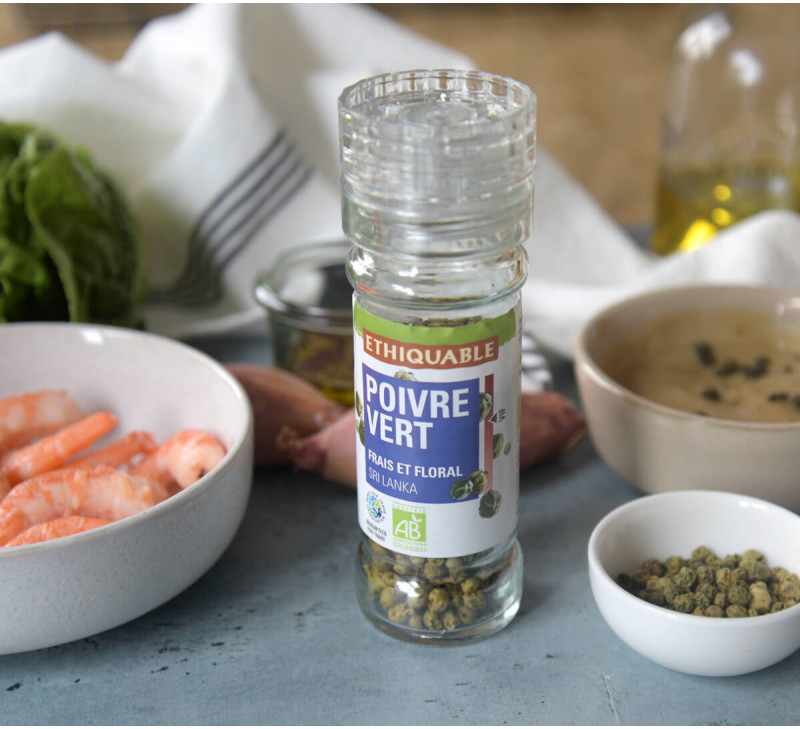 Poivre vert bio du Sri Lanka issu du Commerce Equitable
