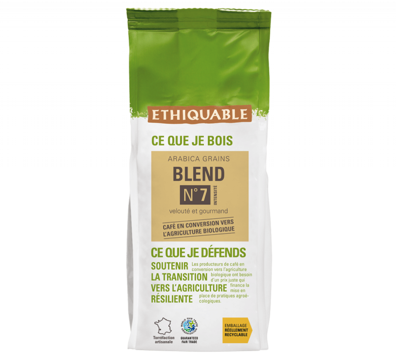 Blend arabica N°7 grains en conversion bio issu du Commerce Equitable