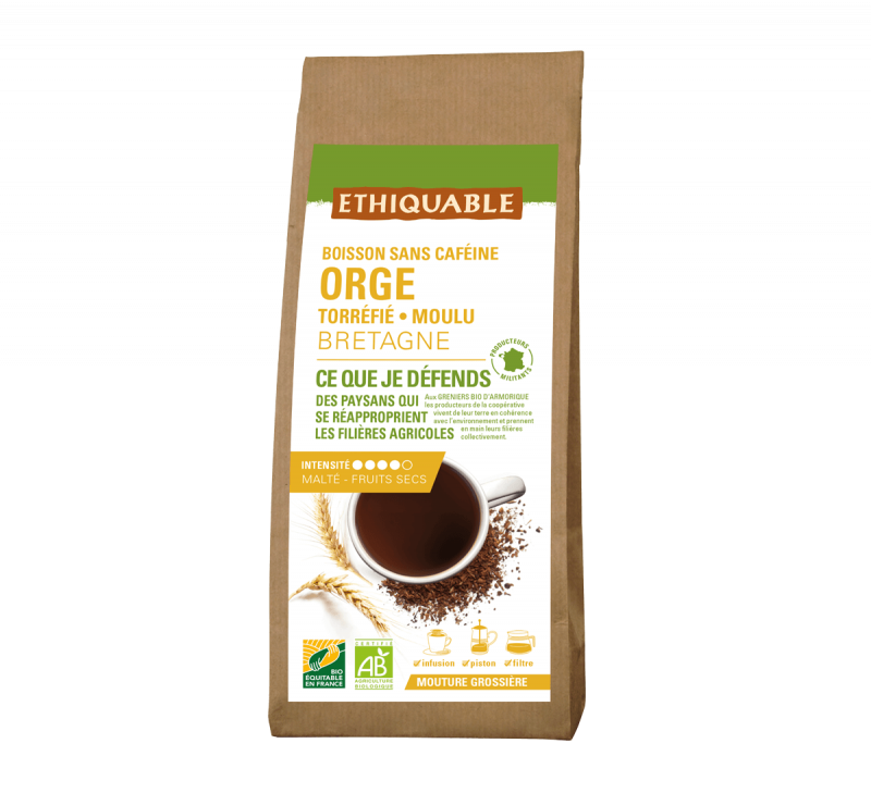 Orge torréfié moulu bio issu du Commerce Equitable